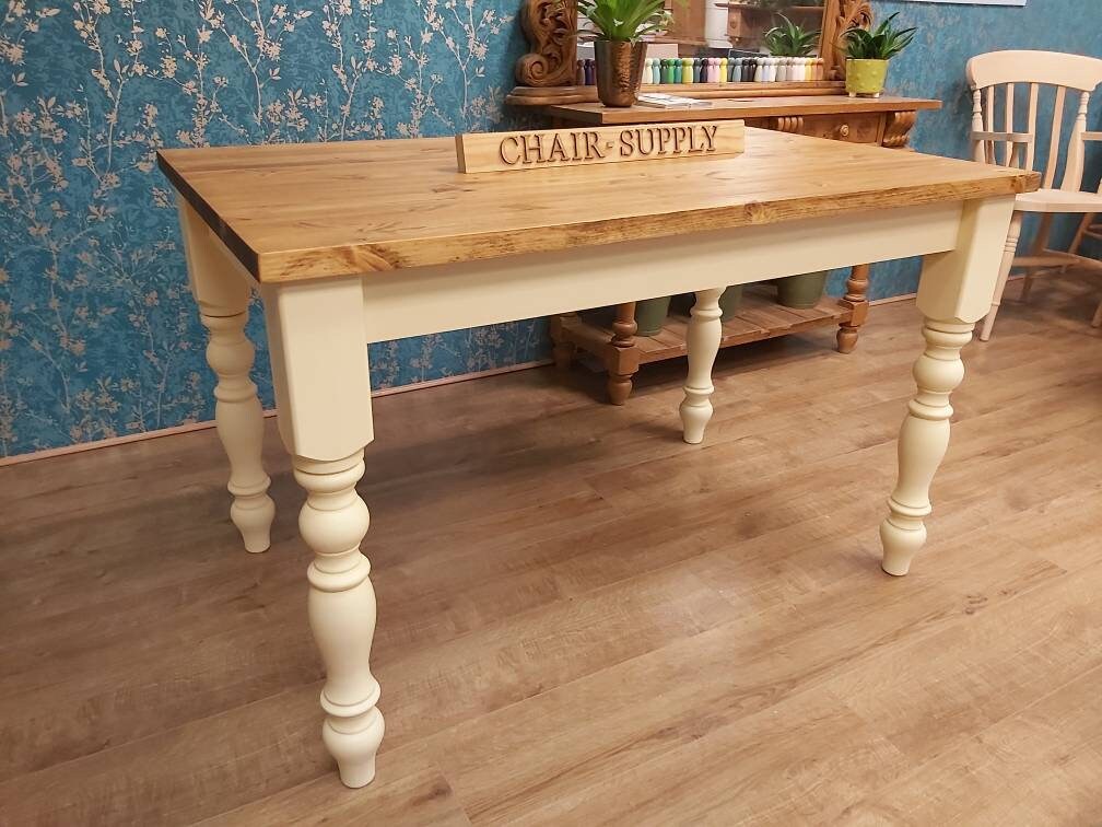 New Made to Order Farmhouse Kitchen Dining Table with | Etsy