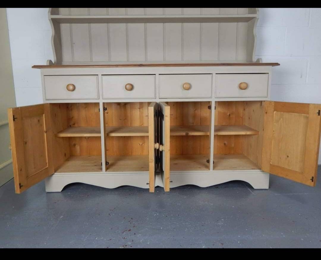 Painted Refurbished Kitchen Welsh Dresser Painted in Annie - Etsy UK