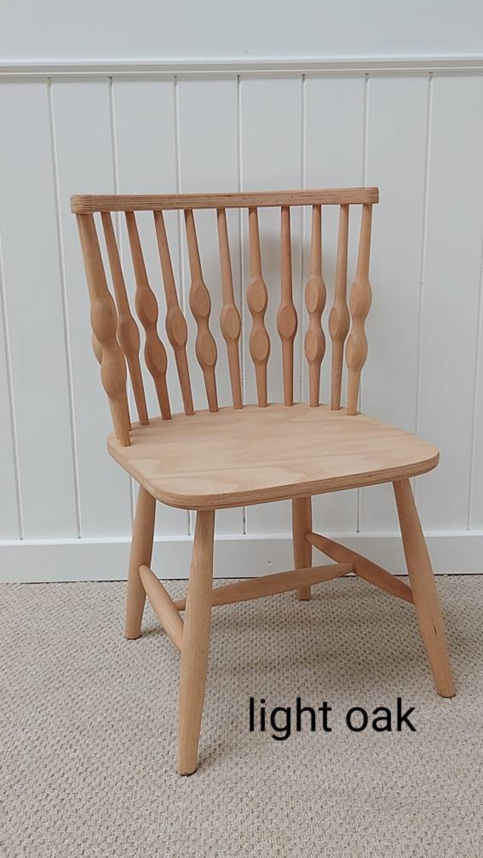 Nub Bubble High Curved Back Kitchen Dining Chairs in Raw, Natural or ...