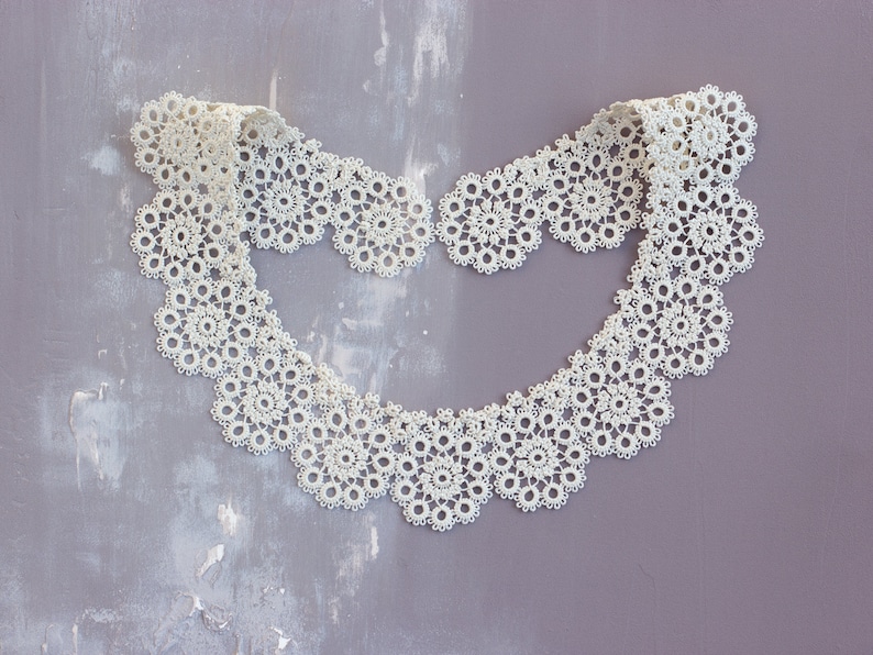 Tatting Pattern Collar Pattern Collar Tutorial Lace Collar - Etsy