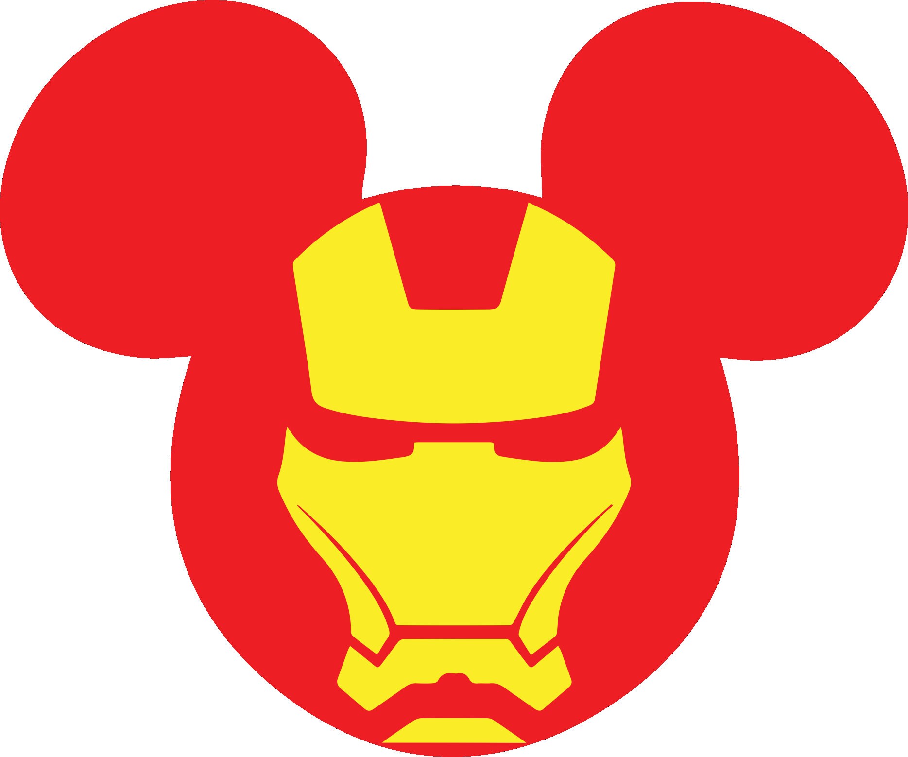 Iron Man Mickey Head PNG - Etsy