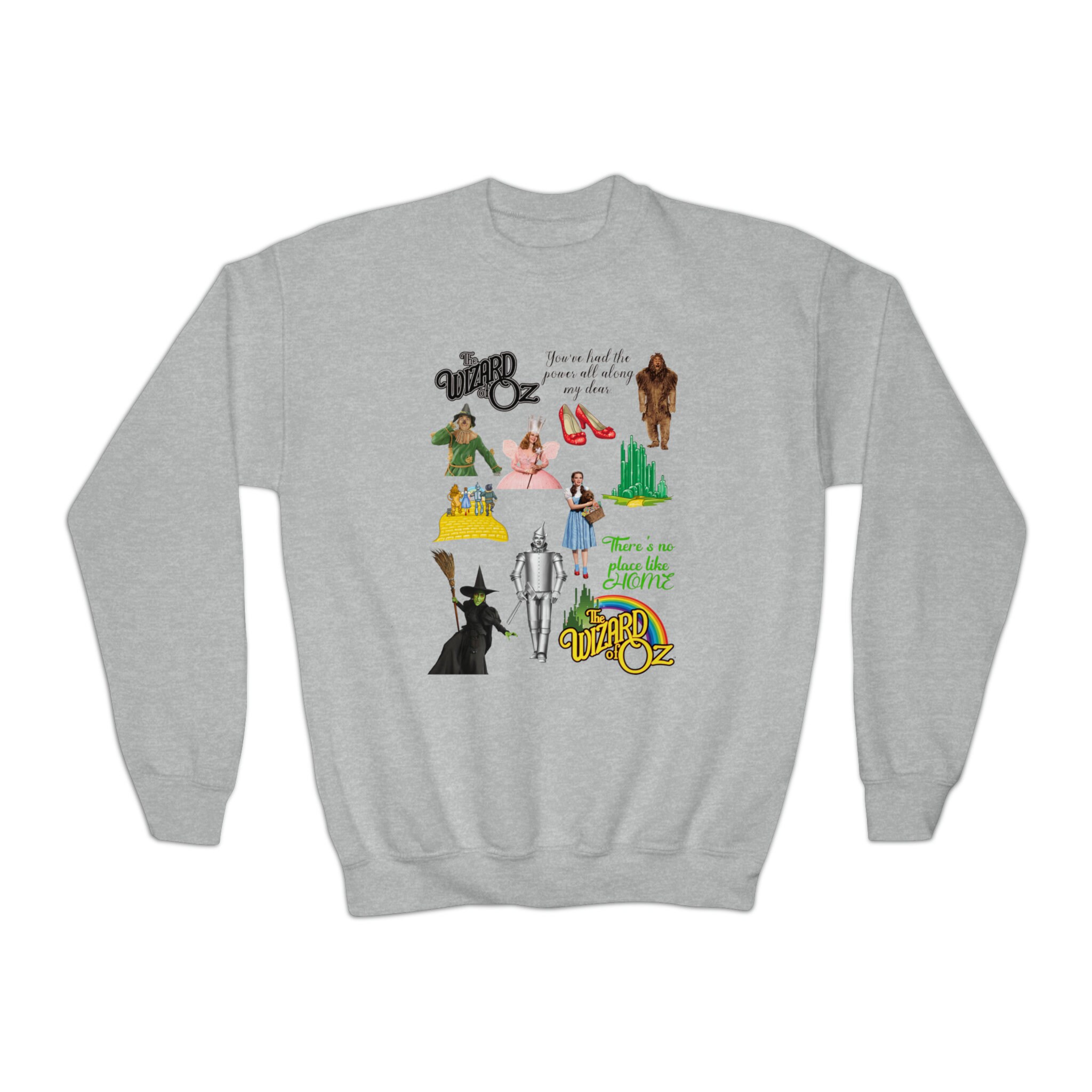 Kids Wizard of Oz Crew Youth Crewneck Sweatshirt - Etsy