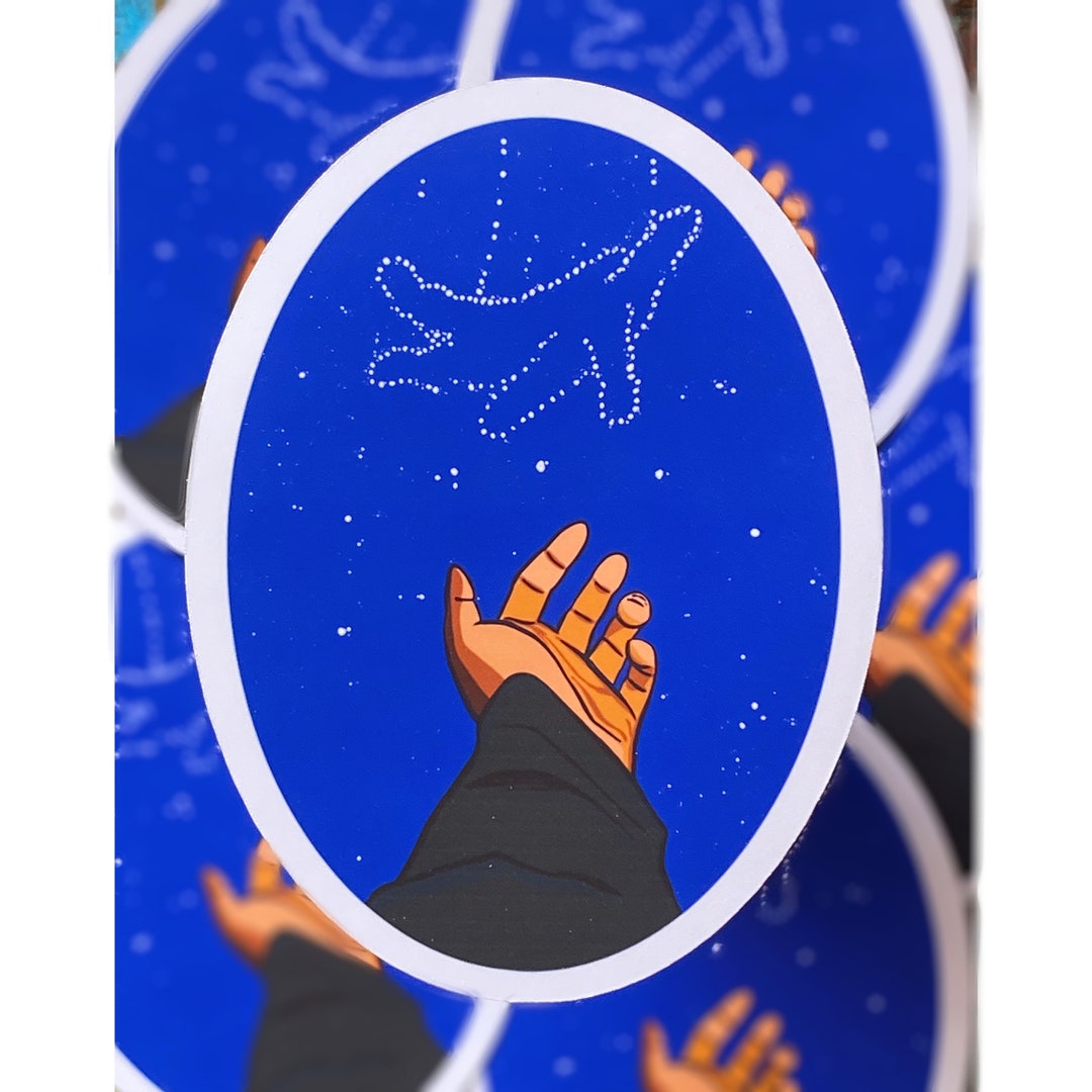 Reach for the Stars Sticker - Cute Sticker - Weatherproof Matte Sticker ...