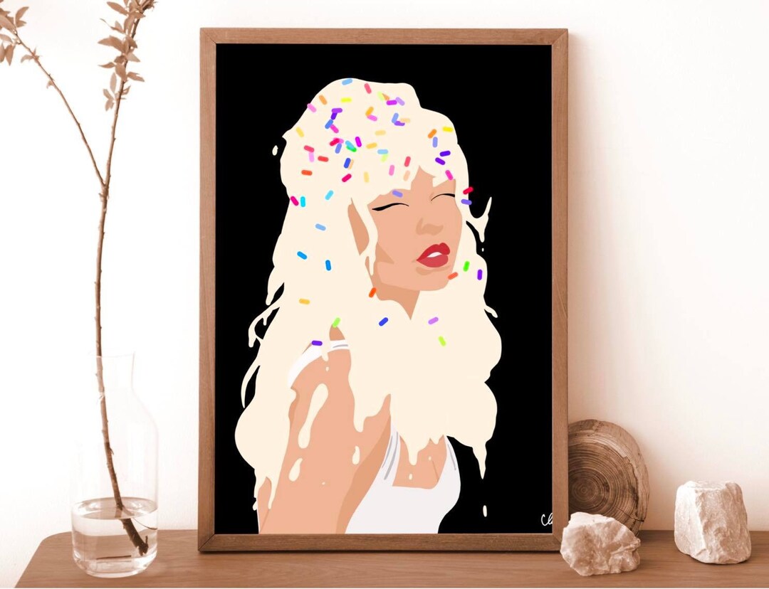 Female Portrait Abstract Physical Art Print, Digital Art, Wall Art - Etsy