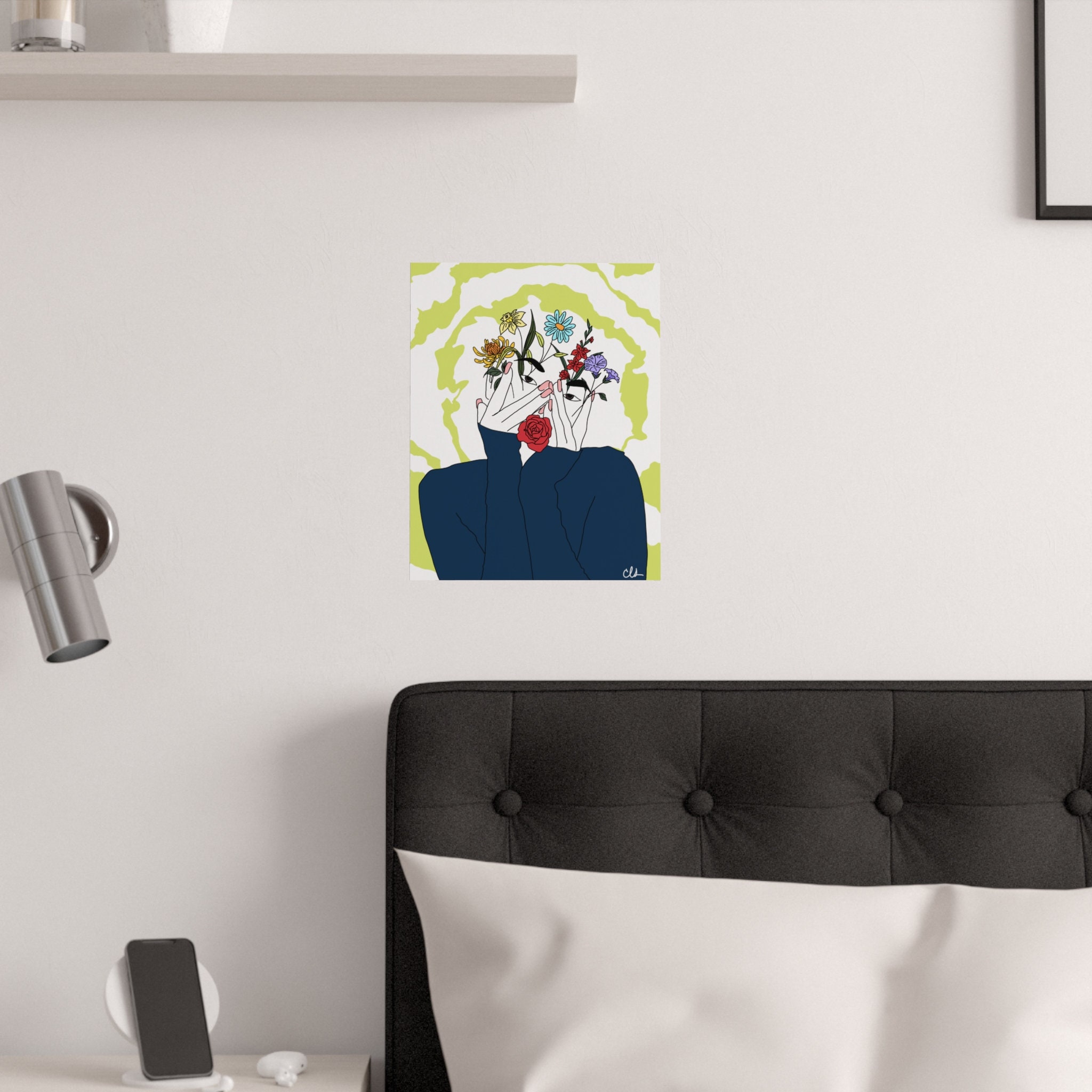 Flower Girl Abstract Physical Art Print, Digital Art, Wall Art - Etsy