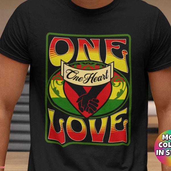Mens T.shirt One Love - Etsy