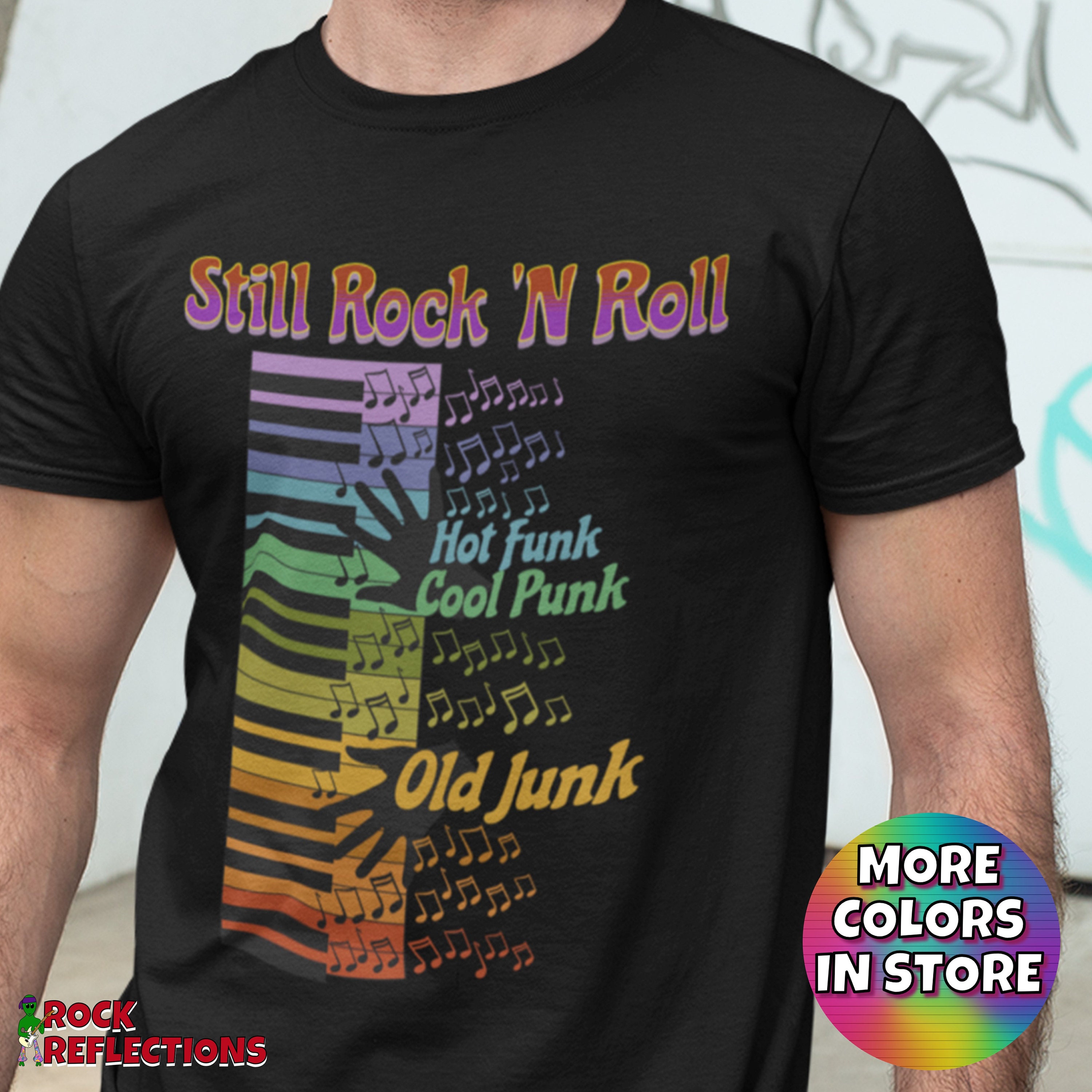 Rock Music T-shirt Rocker Classic Rock and Roll Lover Cool Music Shirt ...