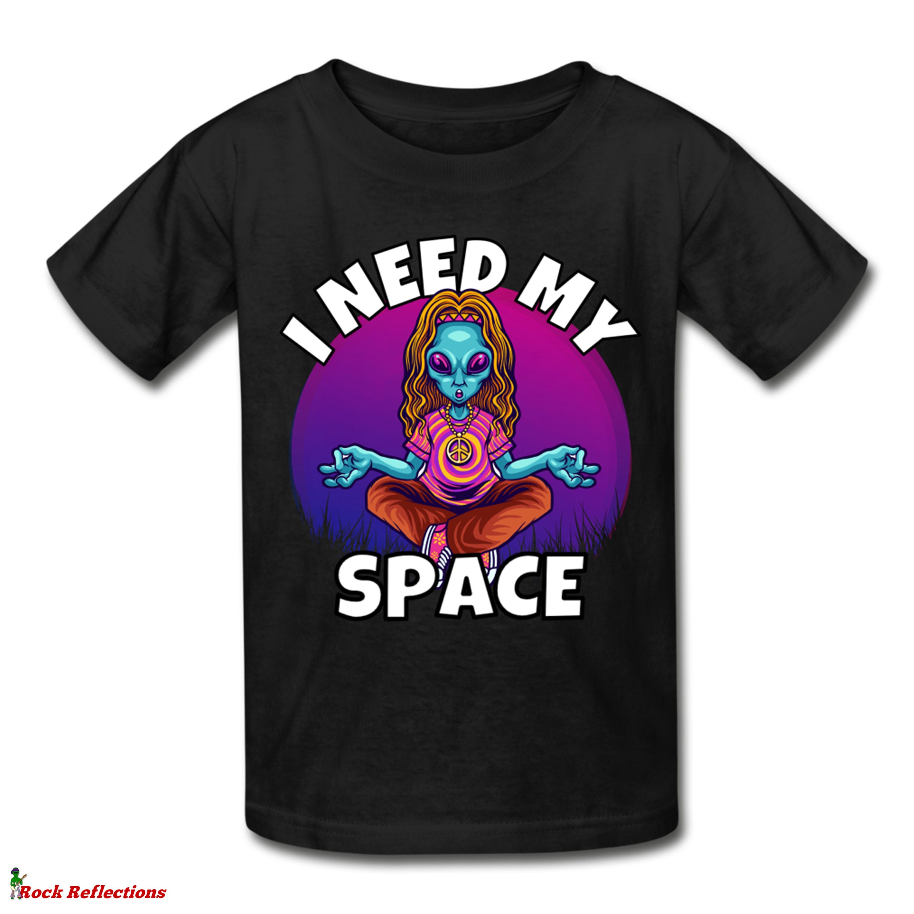 Alien Need Space Shirt Alien T-Shirt/Hippie Alien/Alien Yoga/Funny ...