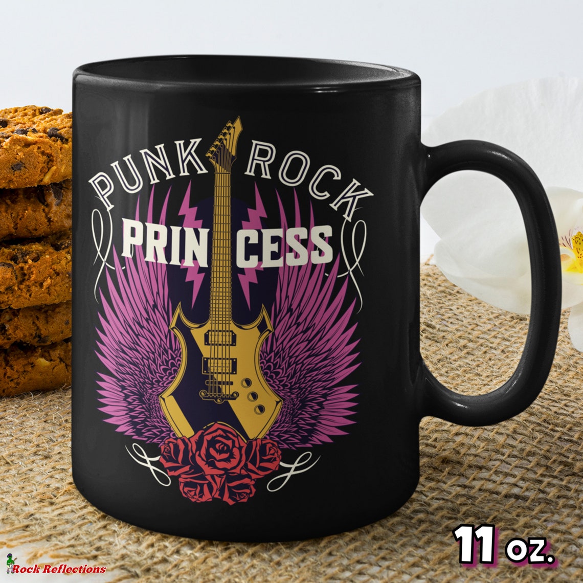 Punk Rock Princess Music Mug - Rocker Coffee Lover Gift - Etsy