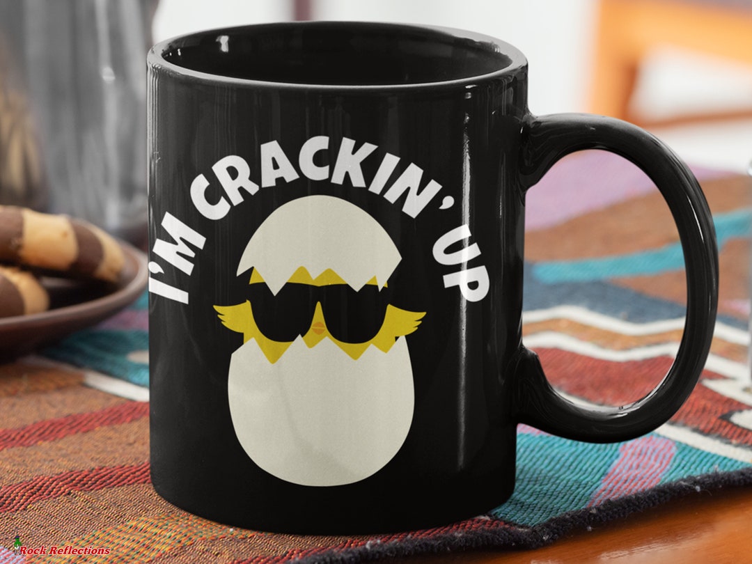 Crackin’ up Black Coffee Mug: Funny Stress/anxiety Gift - Etsy