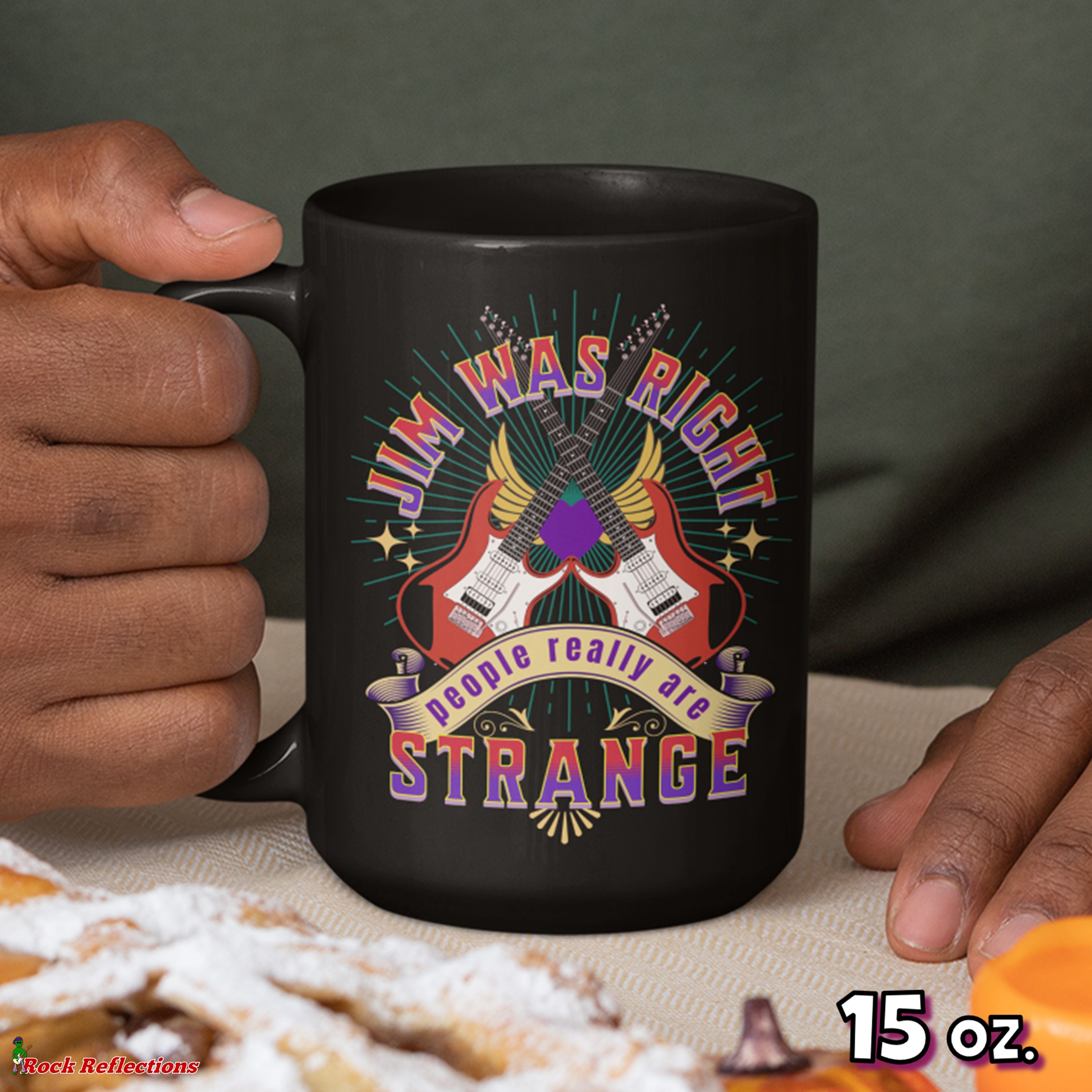 Jim Was Right Black Mug jim Morrison Fan Mug/classic Rock Quote Mug ...