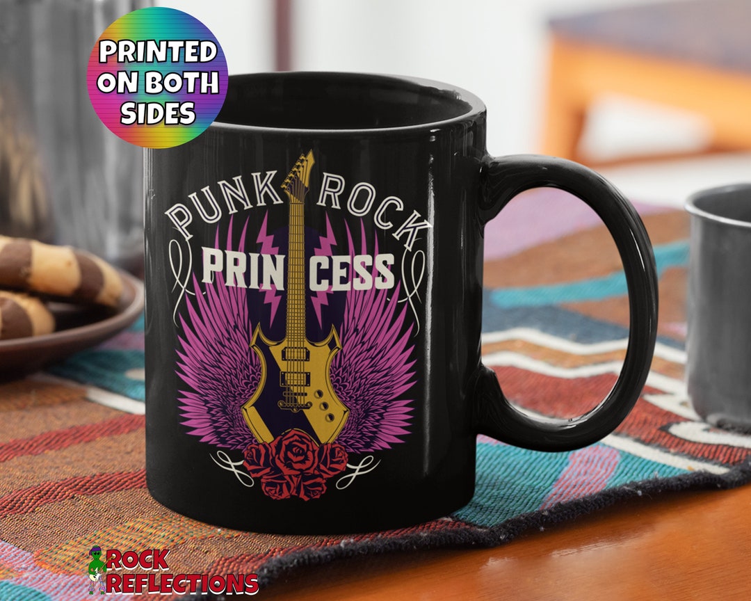 Punk Rock Princess Music Mug - Rocker Coffee Lover Gift - Etsy