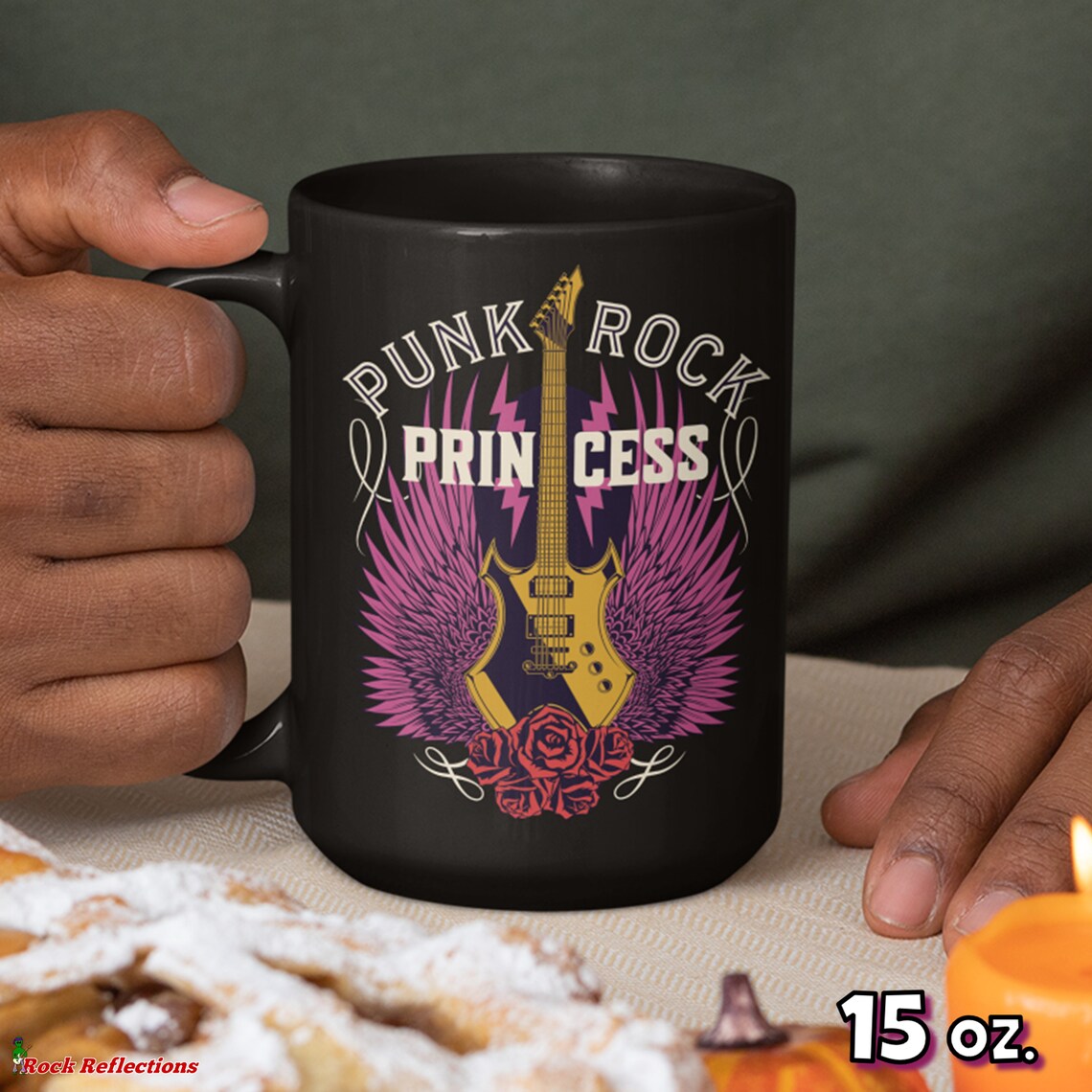 Punk Rock Princess Music Mug - Rocker Coffee Lover Gift - Etsy