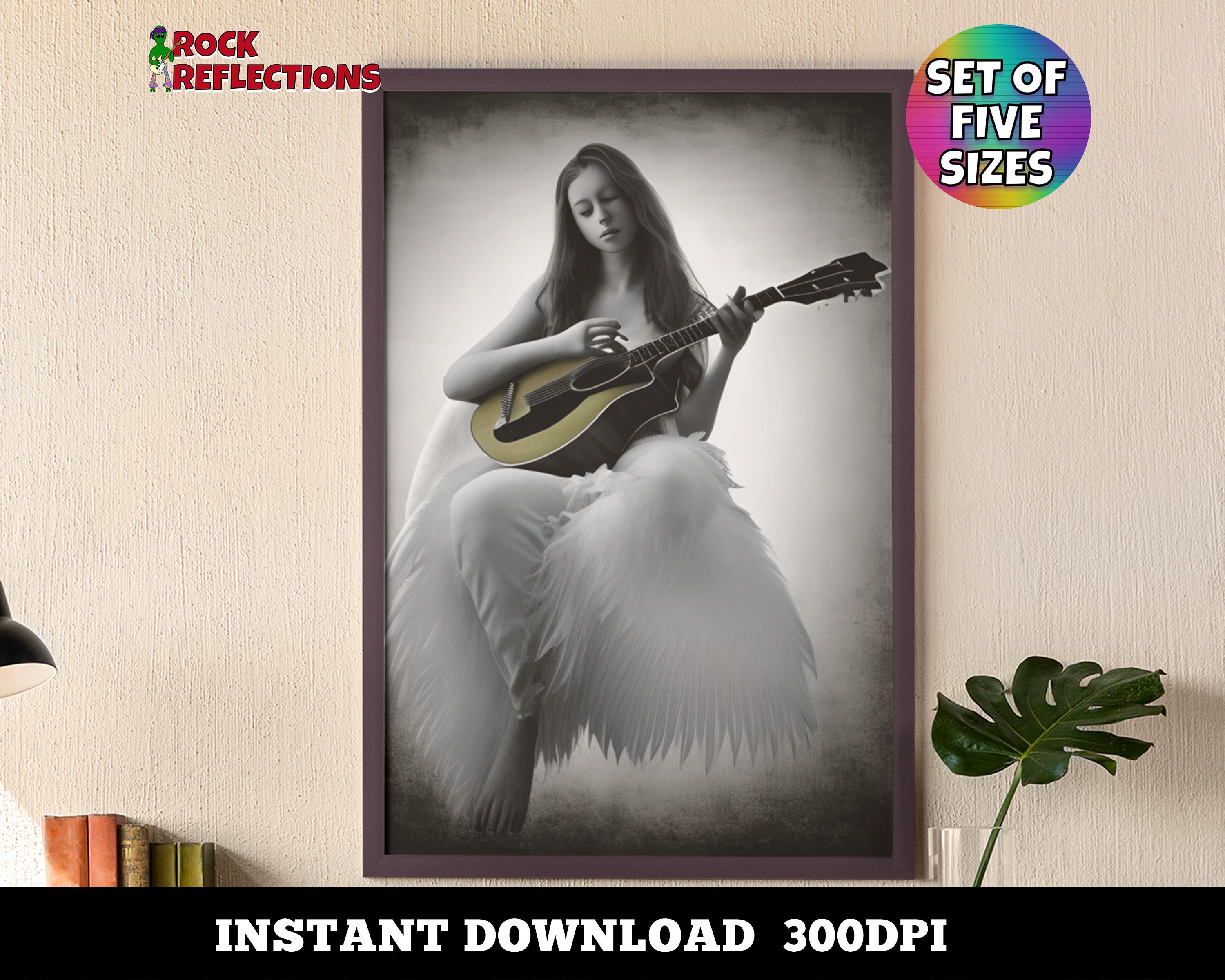 Angel Playing Guitar