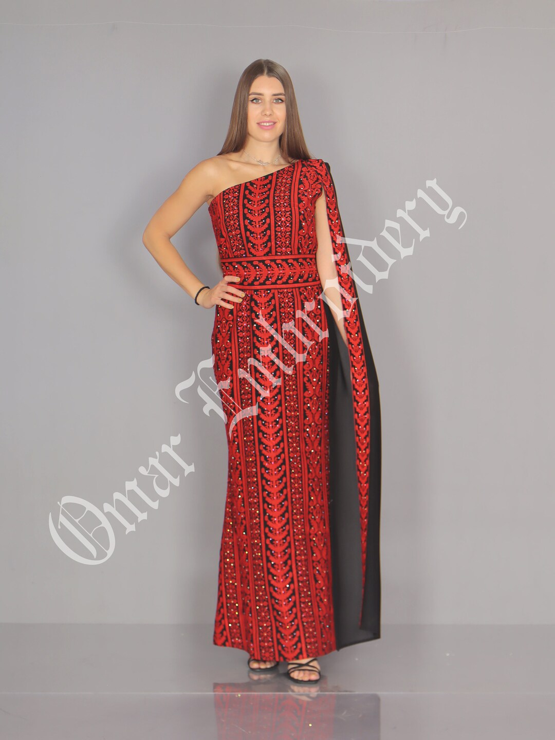 Embroidered Thobe Abaya Traditional Palestinian Thob Dress All - Etsy