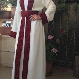 Palestinian Abaya Embroidered Jordanian Traditional Arabic Dress - Etsy