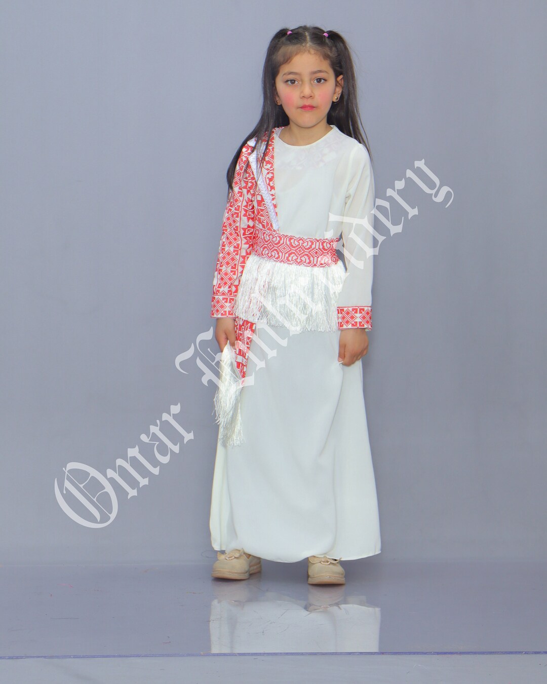 Palestinian Thobe for Girls Embroidered Dress Arabic Palestinian ...