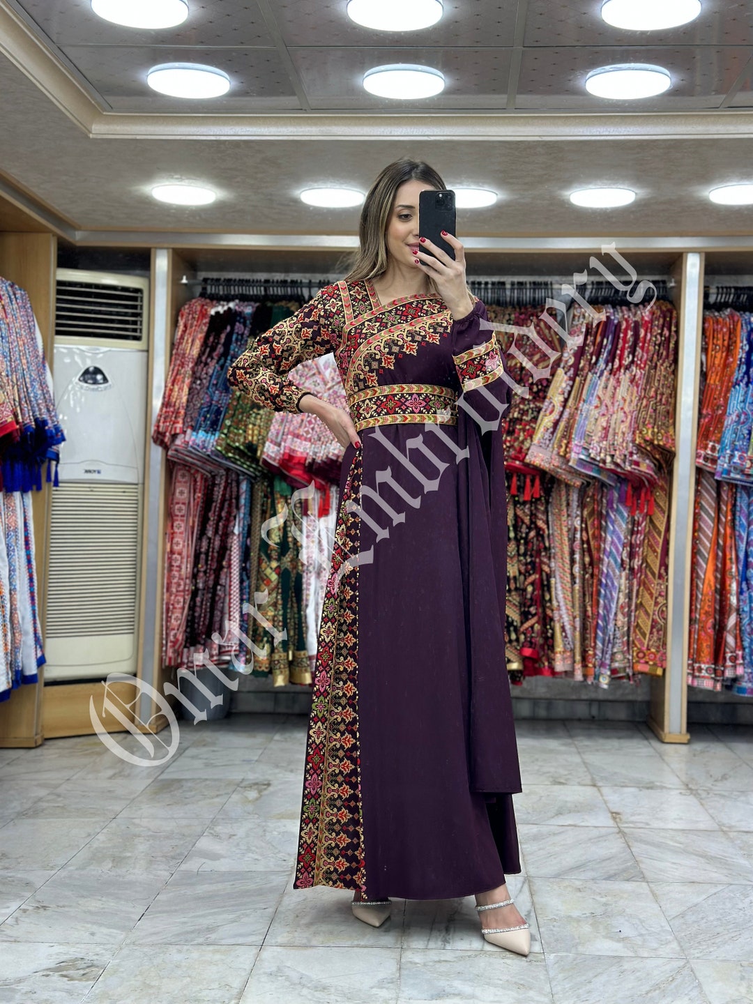 Palestinian Thobe Tatreez Embroidered Traditional Palestinian - Etsy