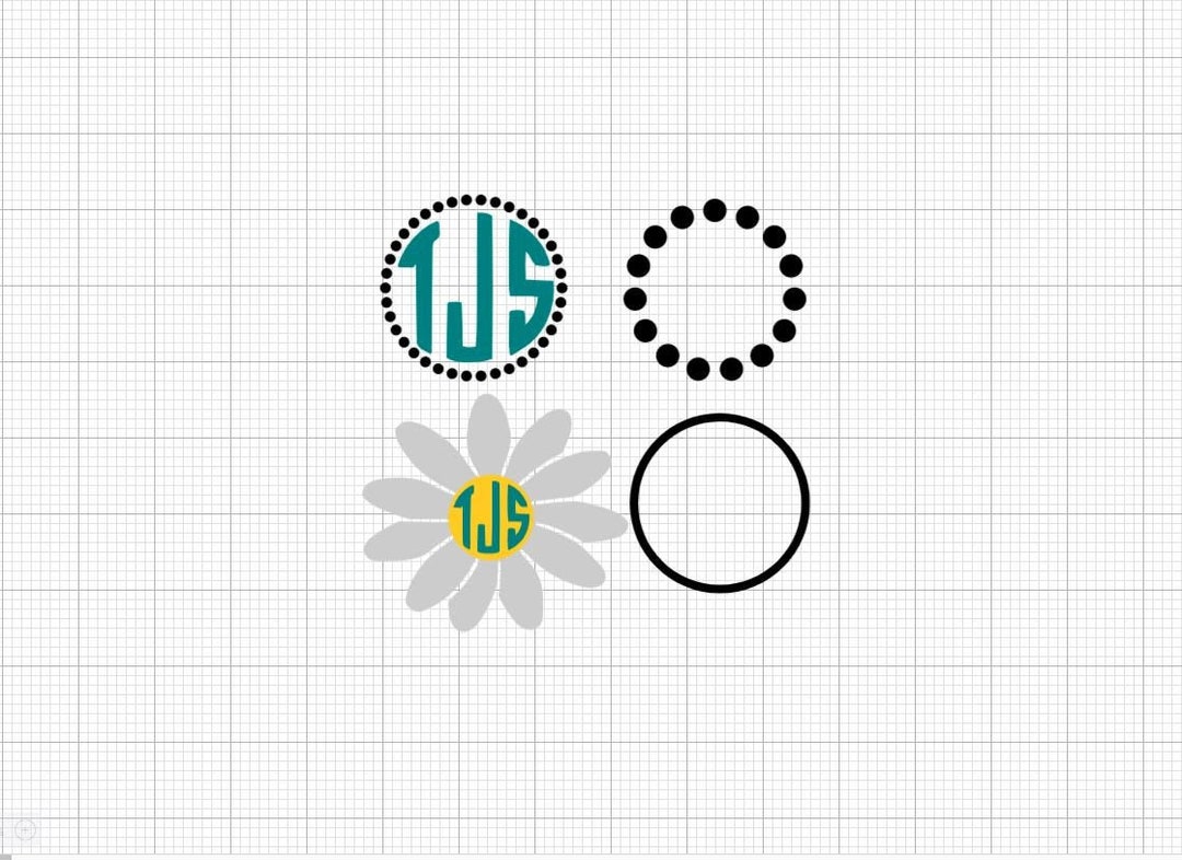 Monogram Boarder and Letters SVG, Monogram Svg, Commercial Use,digital ...