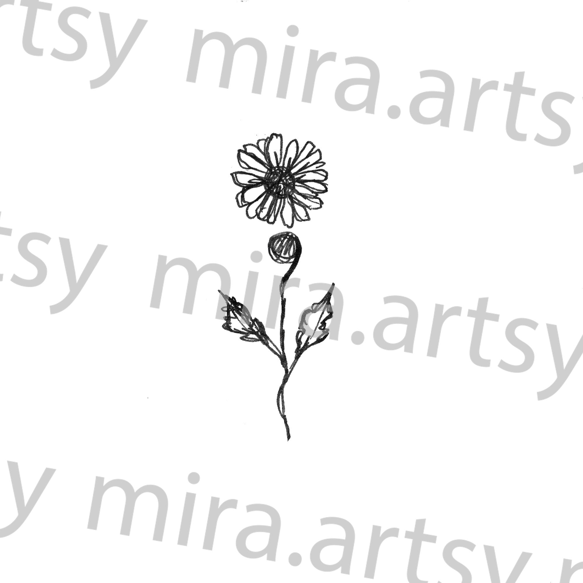 Daisy Semicolon - Etsy