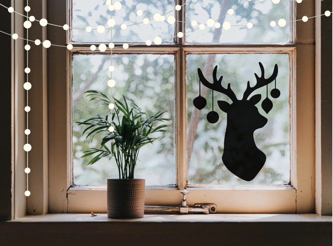 Reindeer Window Picture, Craft Template Christmas, Deer, Window ...