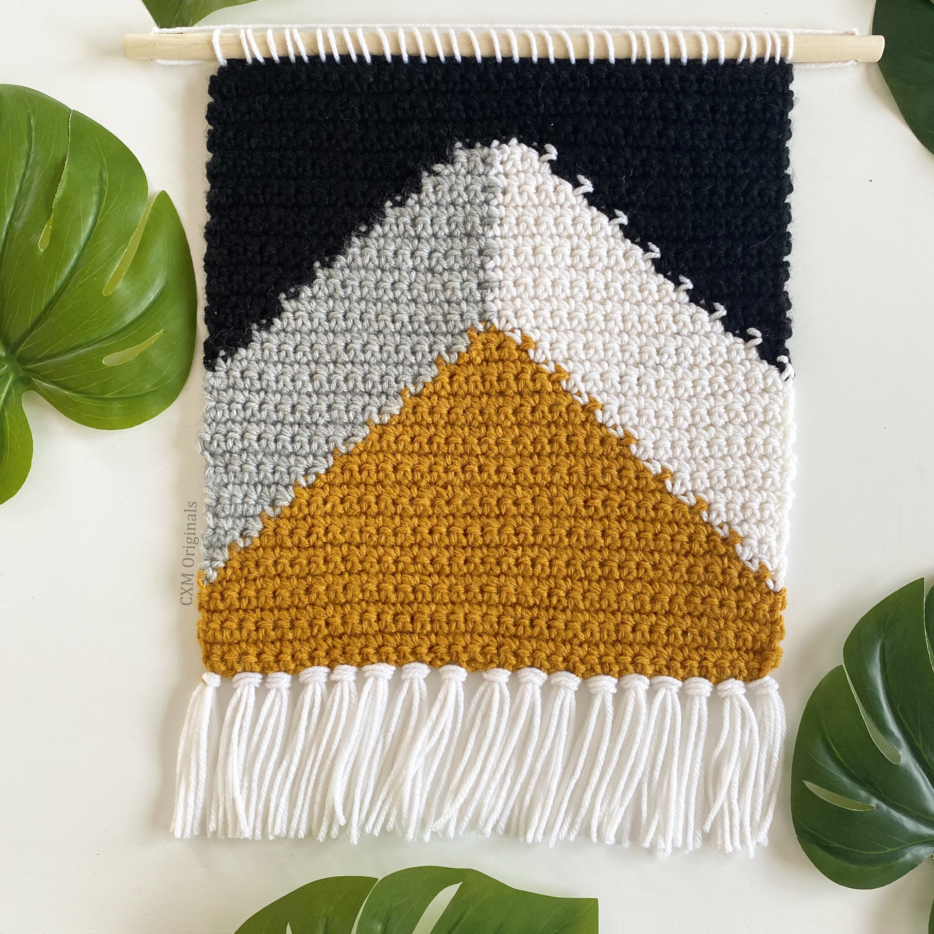 Snelle haakpatronen Minimalistische muurkunstpatronen Kantoordecoratie ...