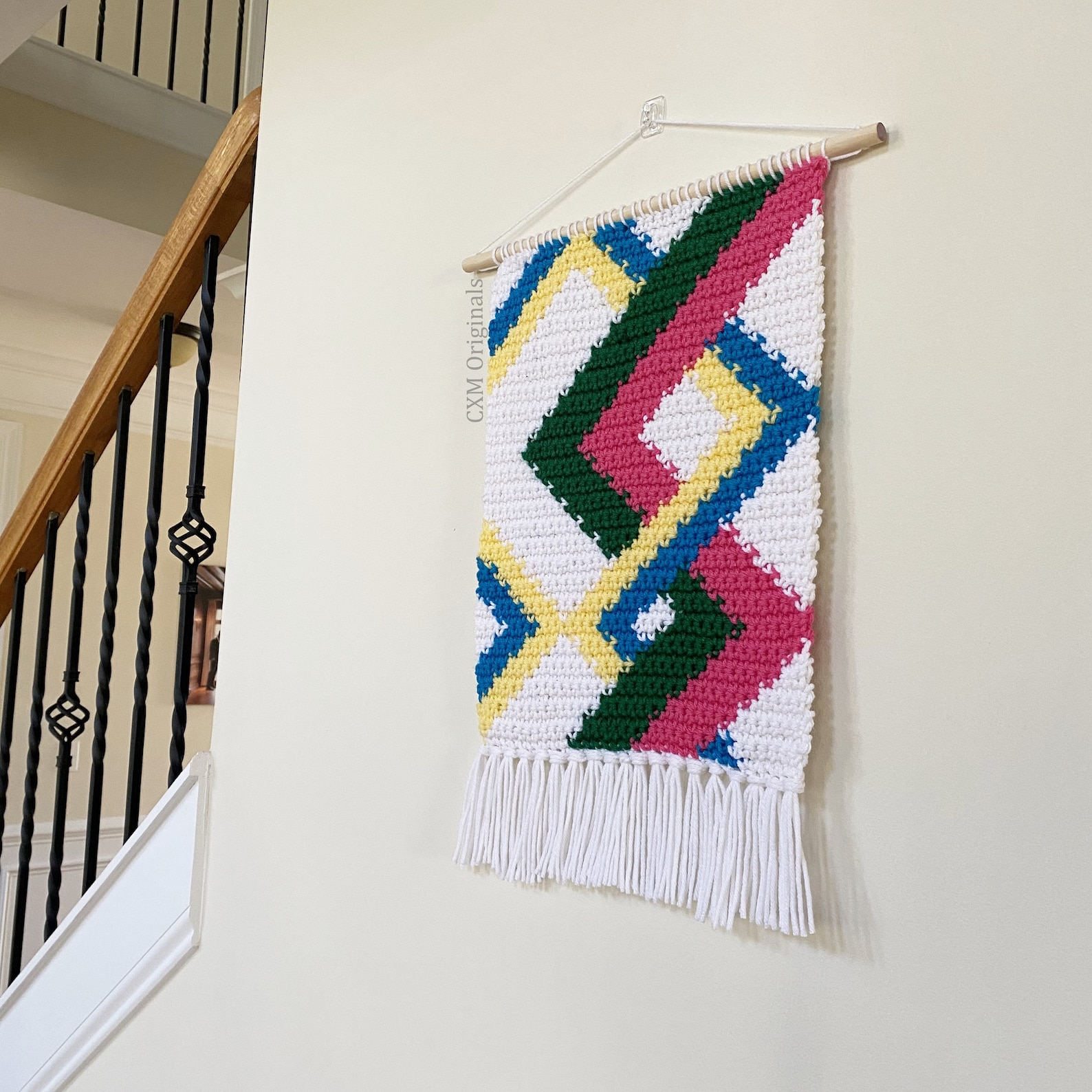 Crochet Pattern Wall Art Wall Hanging Crochet Home Decor - Etsy