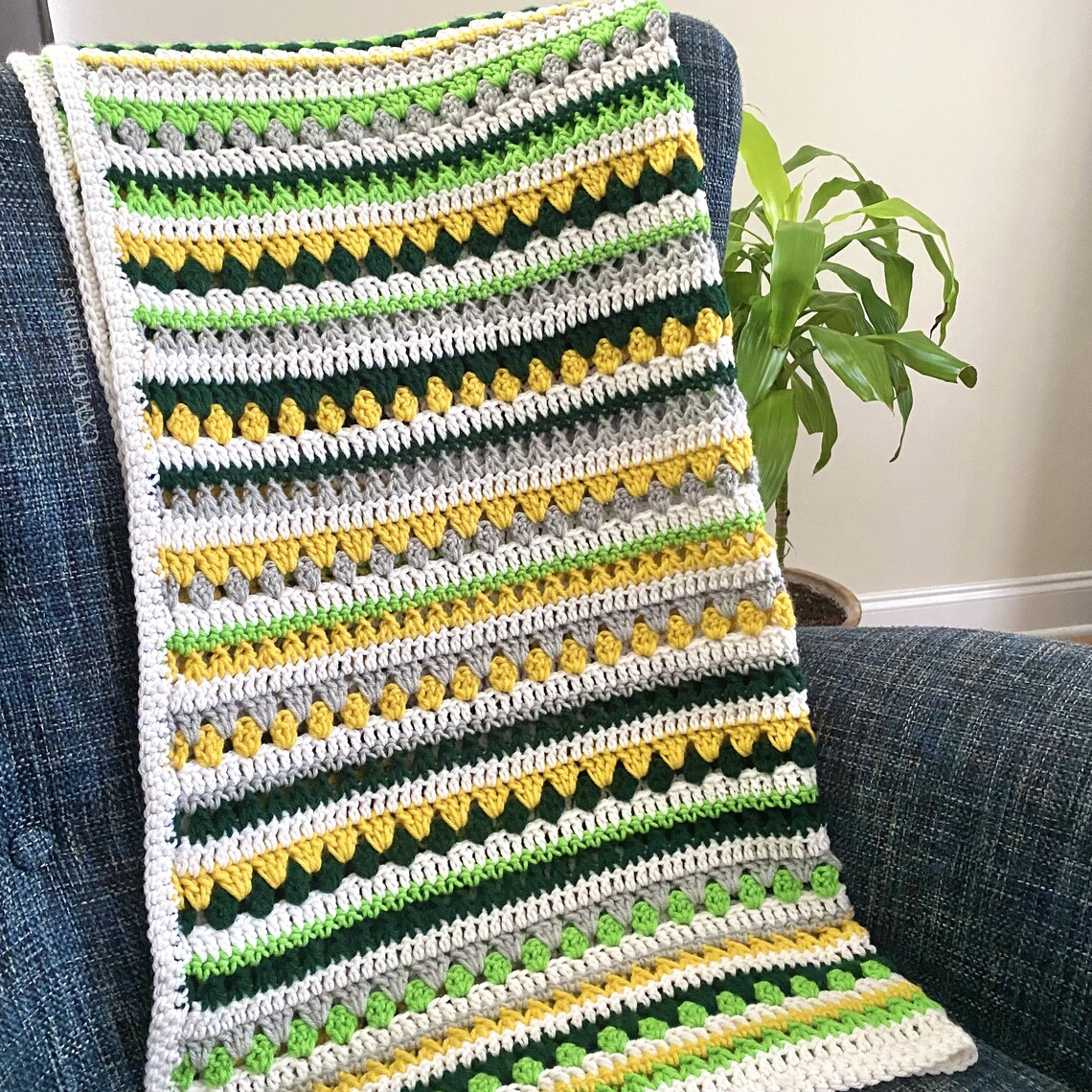 Crochet Blanket Pattern Beginner Crochet Pattern PDF - Etsy