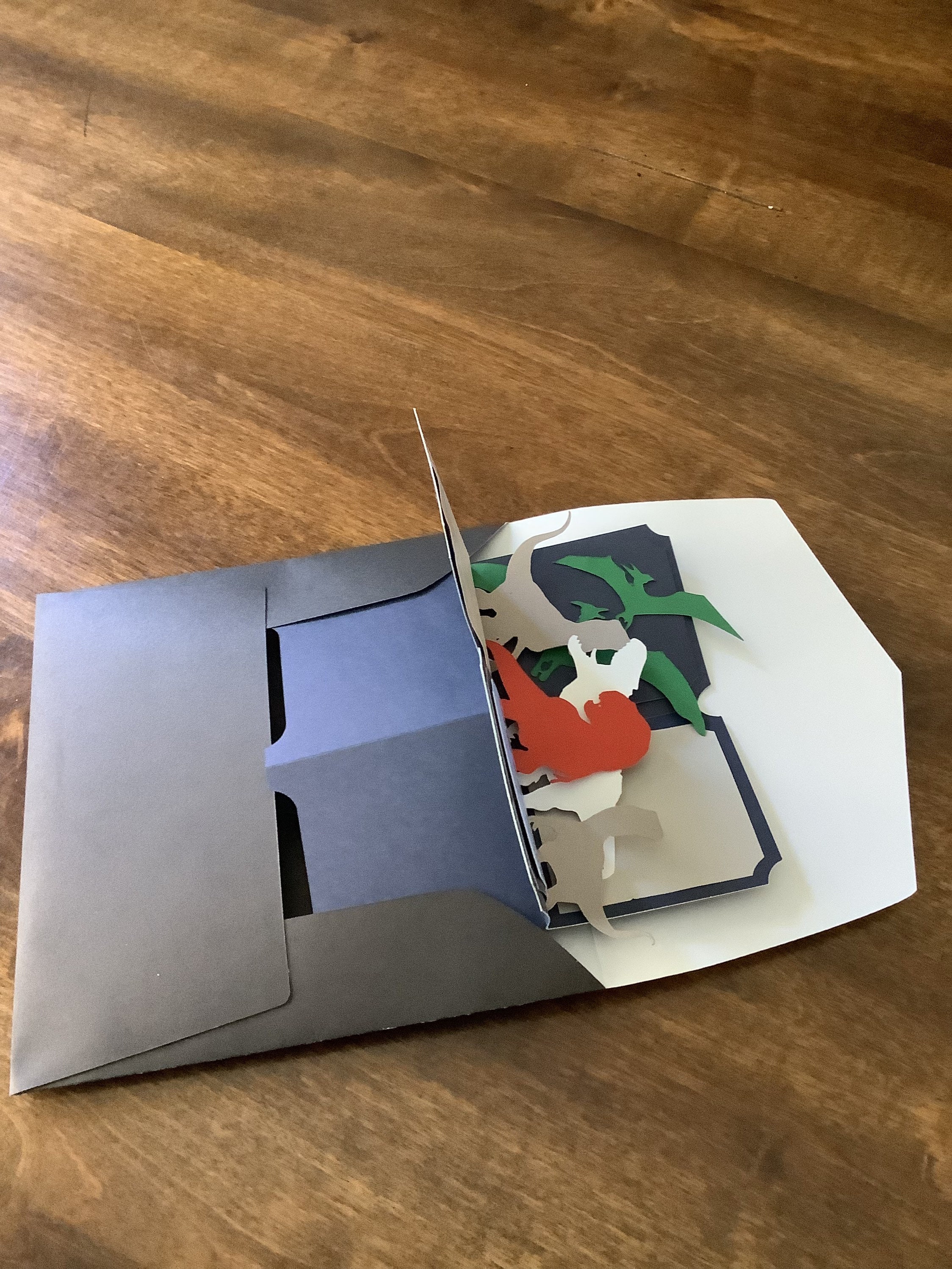 Pop up Dinosaur Birthday Card - Etsy