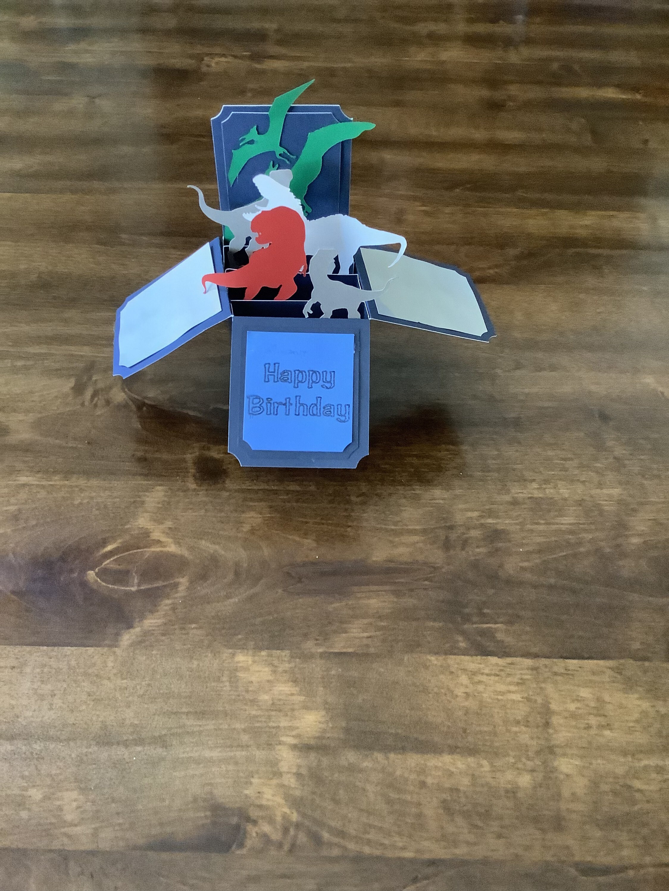 Pop up Dinosaur Birthday Card - Etsy