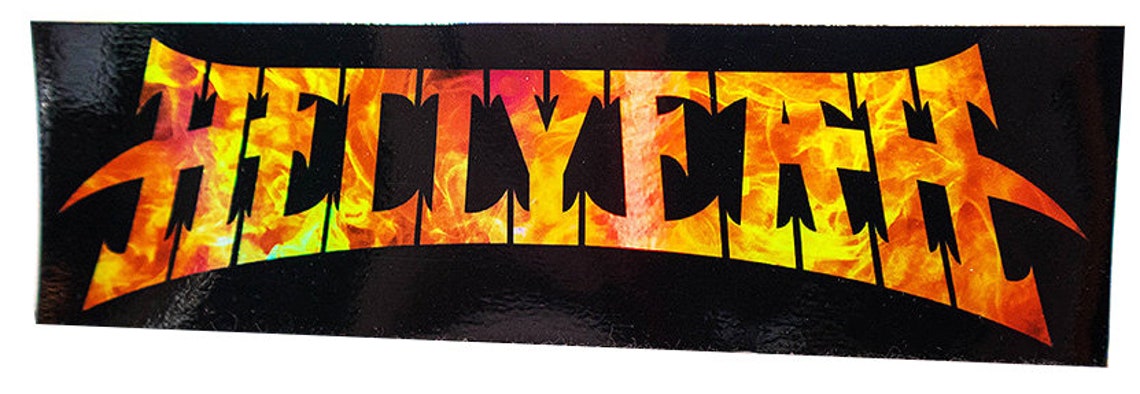 HELLYEAH Band Holographic Flames Sticker Authentic Merch - Etsy