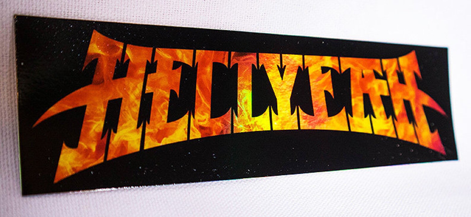 HELLYEAH Band Holographic Flames Sticker Authentic Merch - Etsy