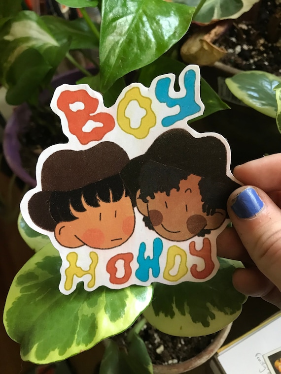 Boy Howdy Cowboy Sticker - Etsy