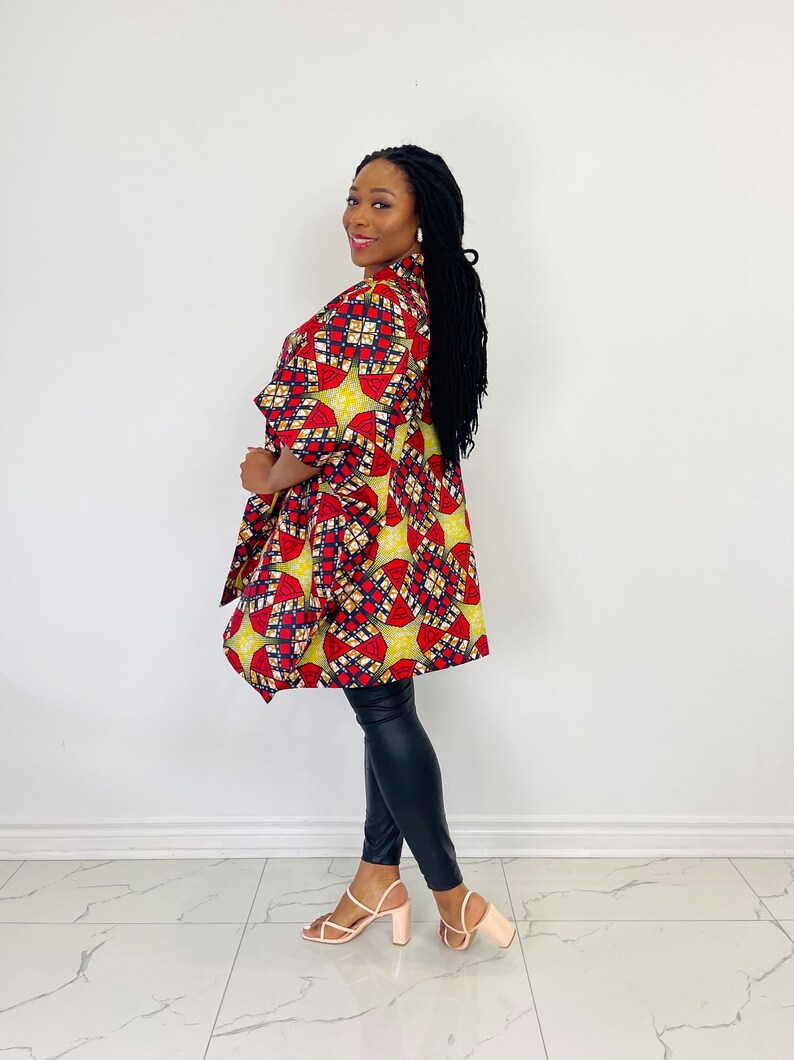Handmade Cover up in African Print or Ankara Fabric - Pristie Cover-up ...