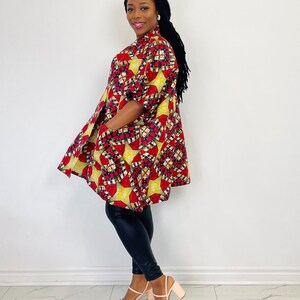 Handmade Cover up in African Print or Ankara Fabric - Pristie Cover-up ...