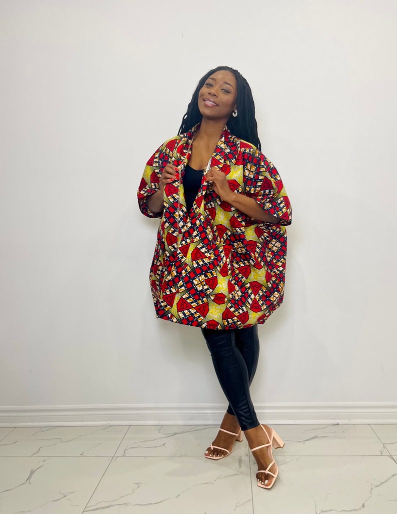 Handmade Cover up in African Print or Ankara Fabric - Pristie Cover-up ...