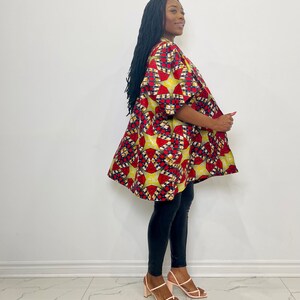 Handmade Cover up in African Print or Ankara Fabric - Pristie Cover-up ...