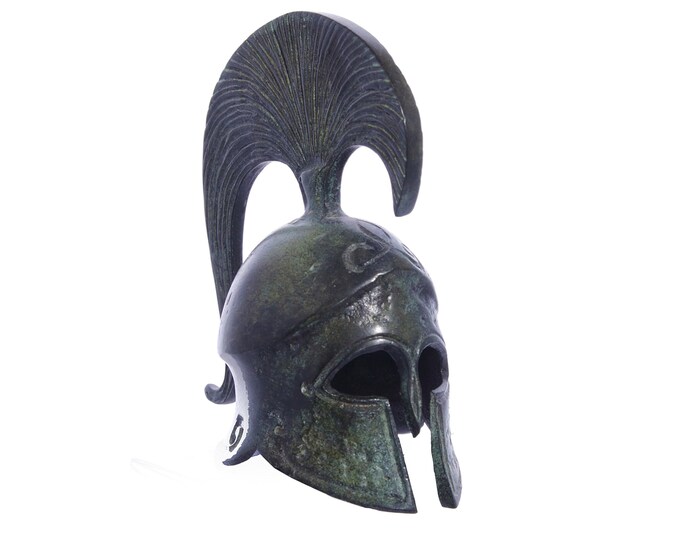 Achilles Helmet Statue, Ancient Greek Bronze Helmet Sculpture, 11cm 4. ...