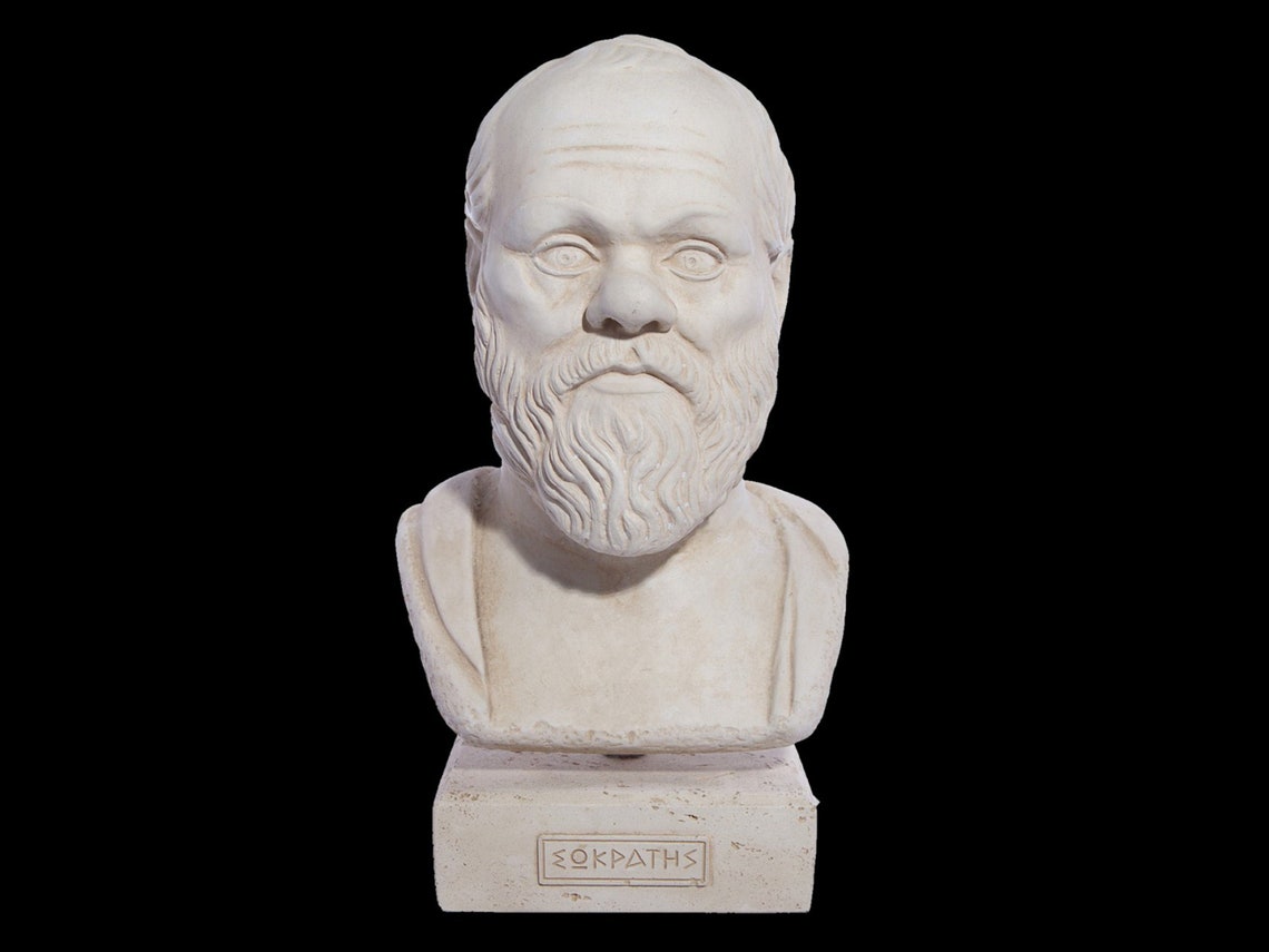 Socrates Bust Statue Ancient Greek Philosopher Father of - Etsy