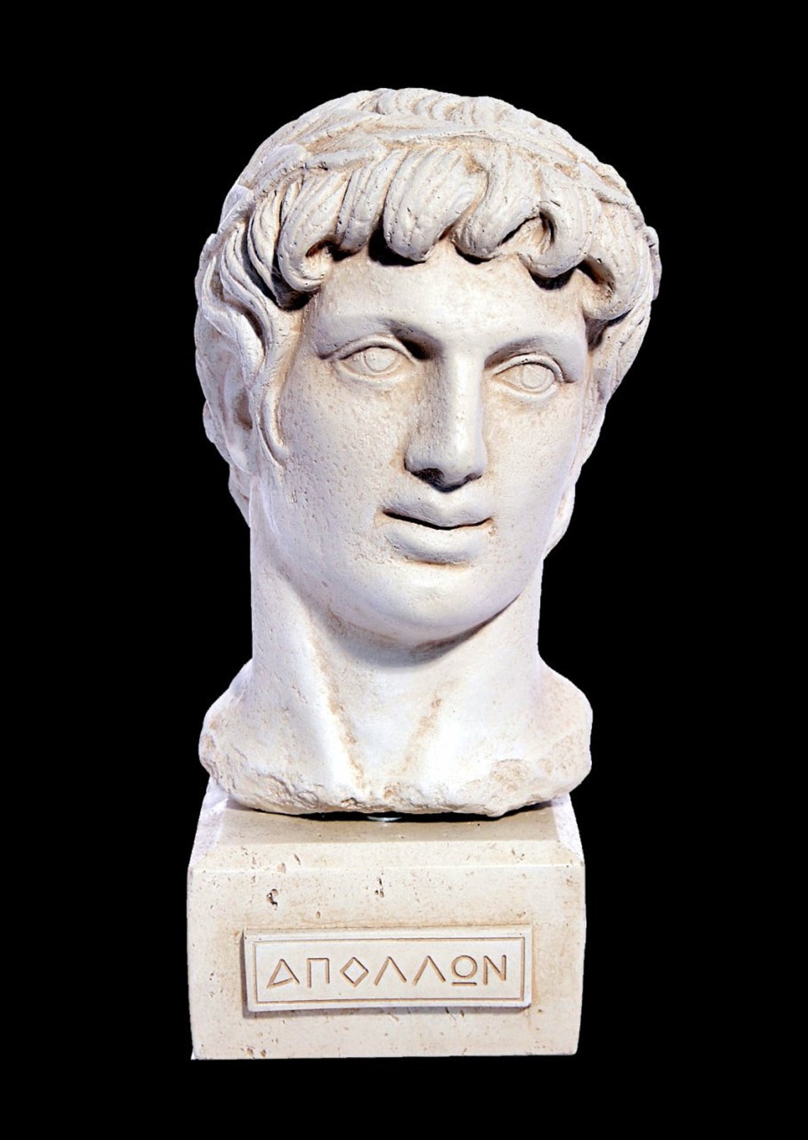 Apollo Bust Statue Greek God of Music Poetry and Sun | Etsy