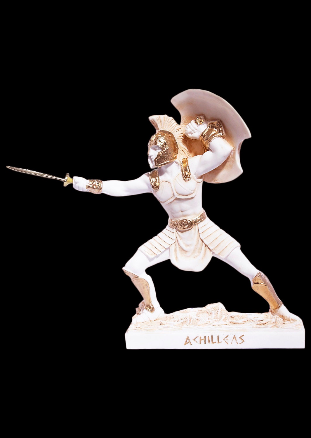 Achilles Statue With His Sword And Shield The Great Greek | Etsy