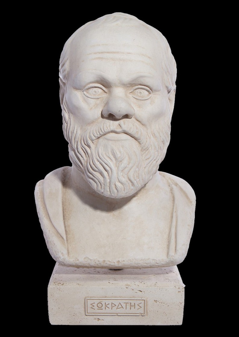 Socrates Bust Statue Ancient Greek Philosopher Father of - Etsy