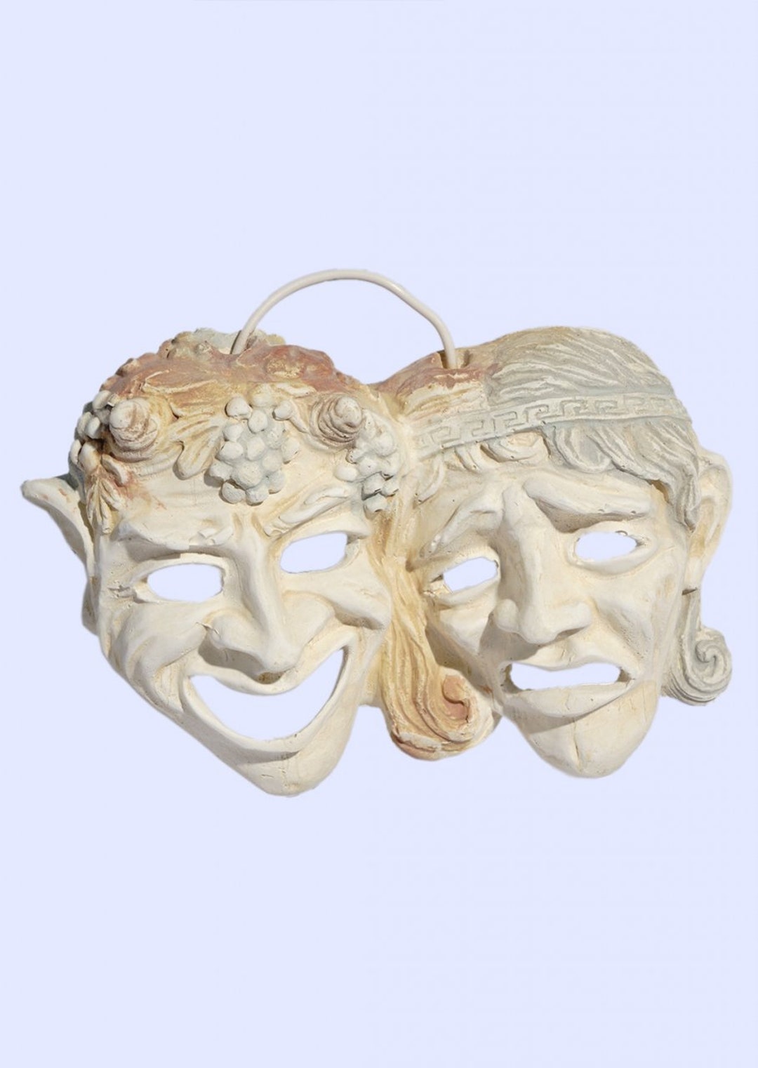 Comedy and Tragedy Drama Plaster Wall Mask,ancient Greek Theater Masks ...
