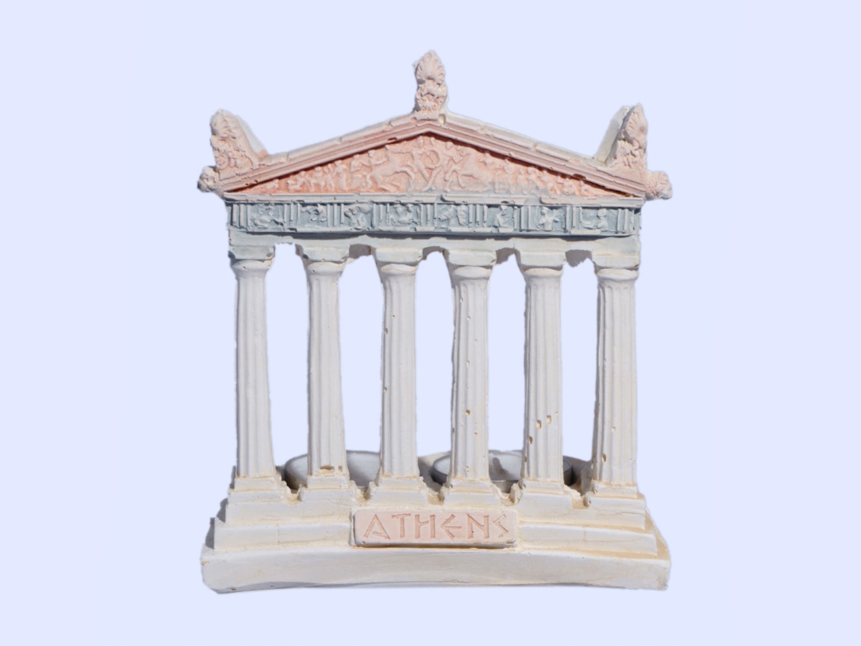Art & Collectibles Parthenon Facade Of The Acropolis In Athens Handmade ...