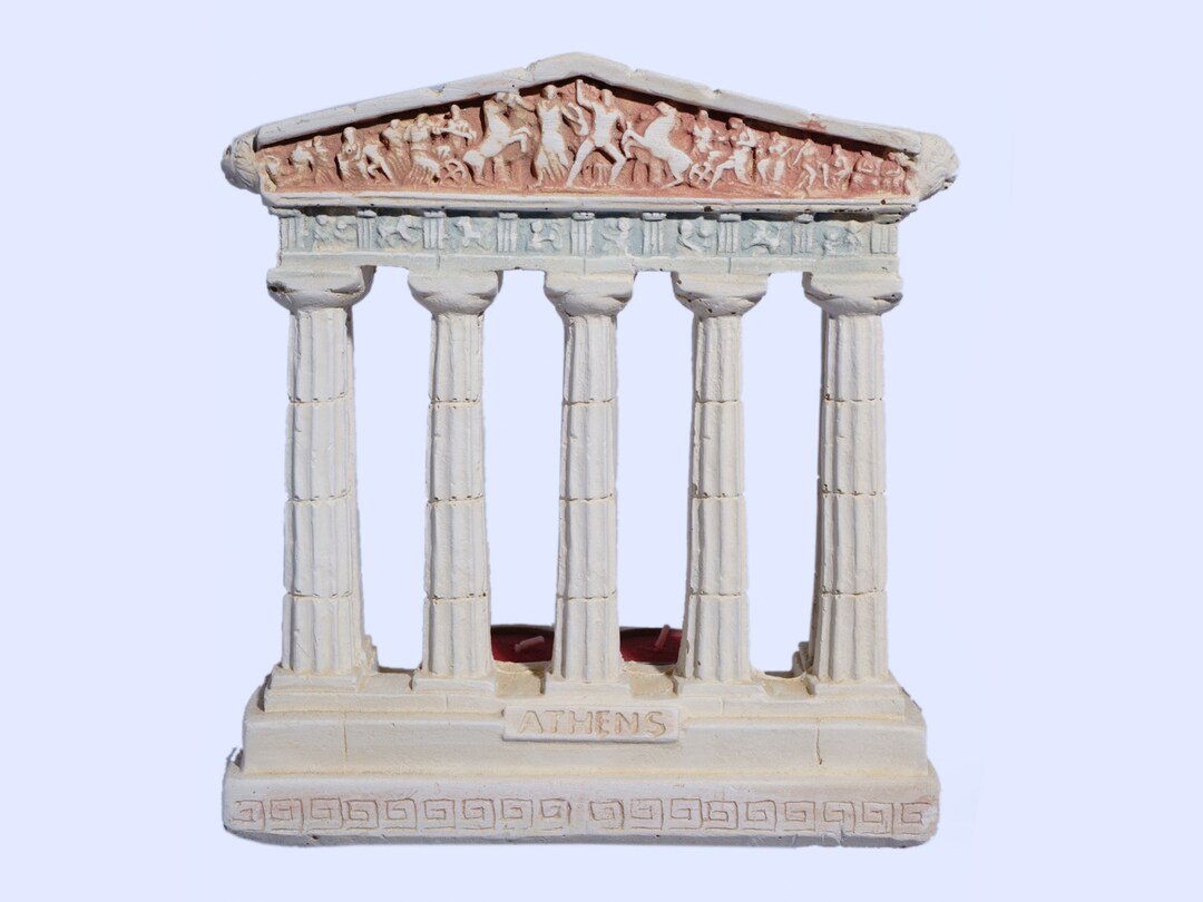 Parthenon Facade of the Acropolis in Athens, Handmade Plaster ...