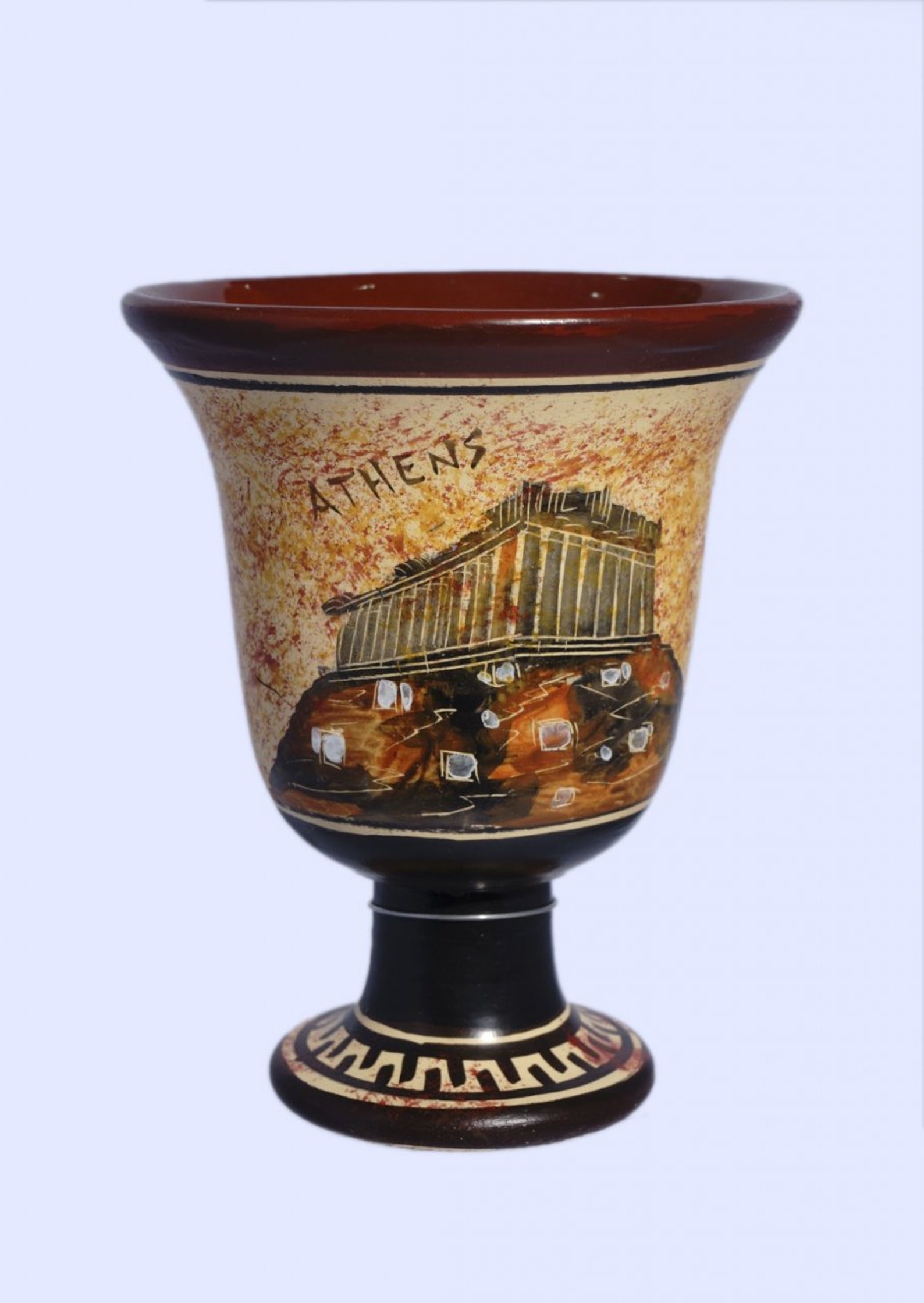 Pythagoras Cup With Acropolis of Athens Handmade Greek - Etsy