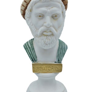 Pythagoras Bust Head Statue, the Great Mathematician and Greek ...
