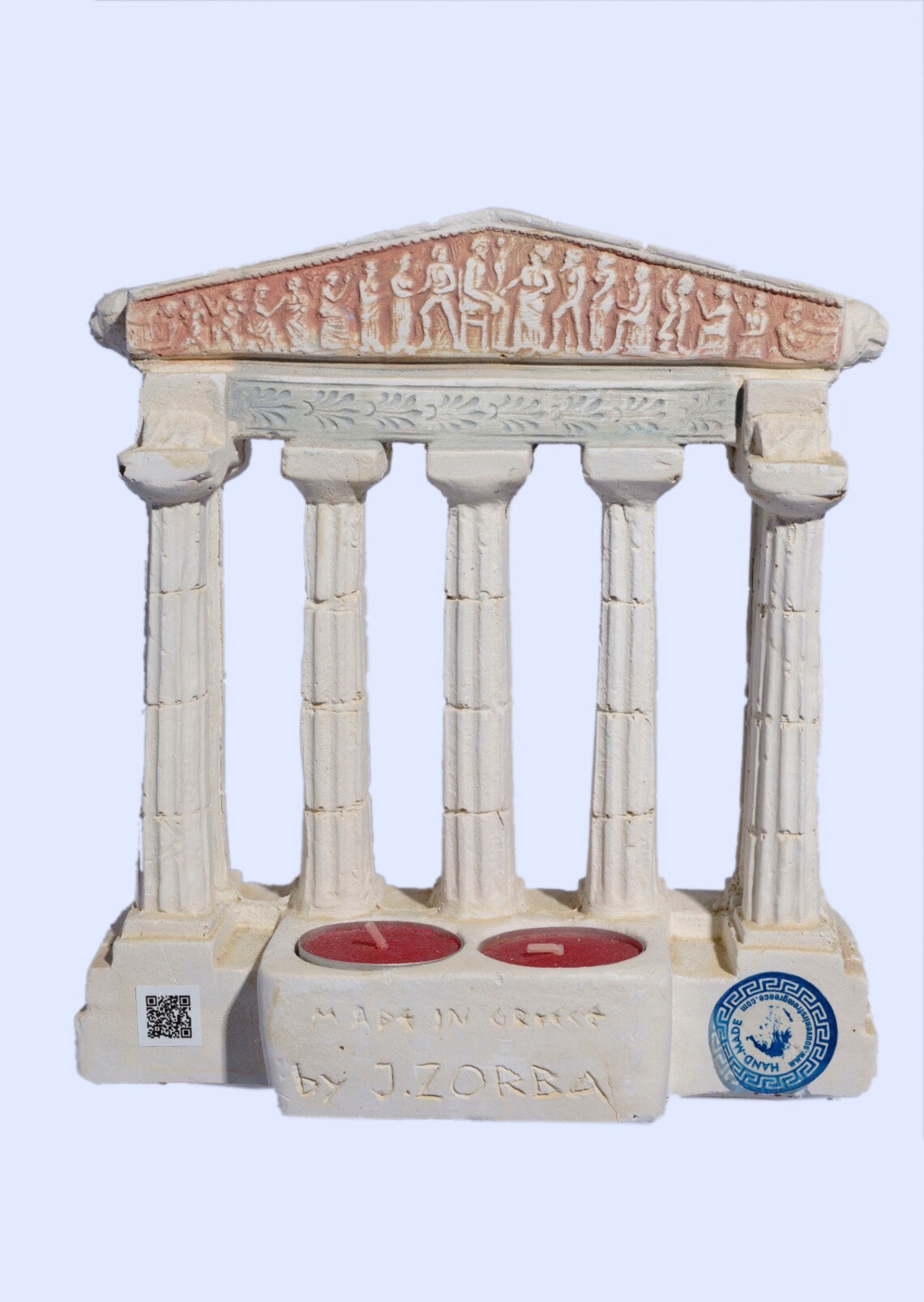 Parthenon Facade of the Acropolis in Athens Handmade Plaster | Etsy