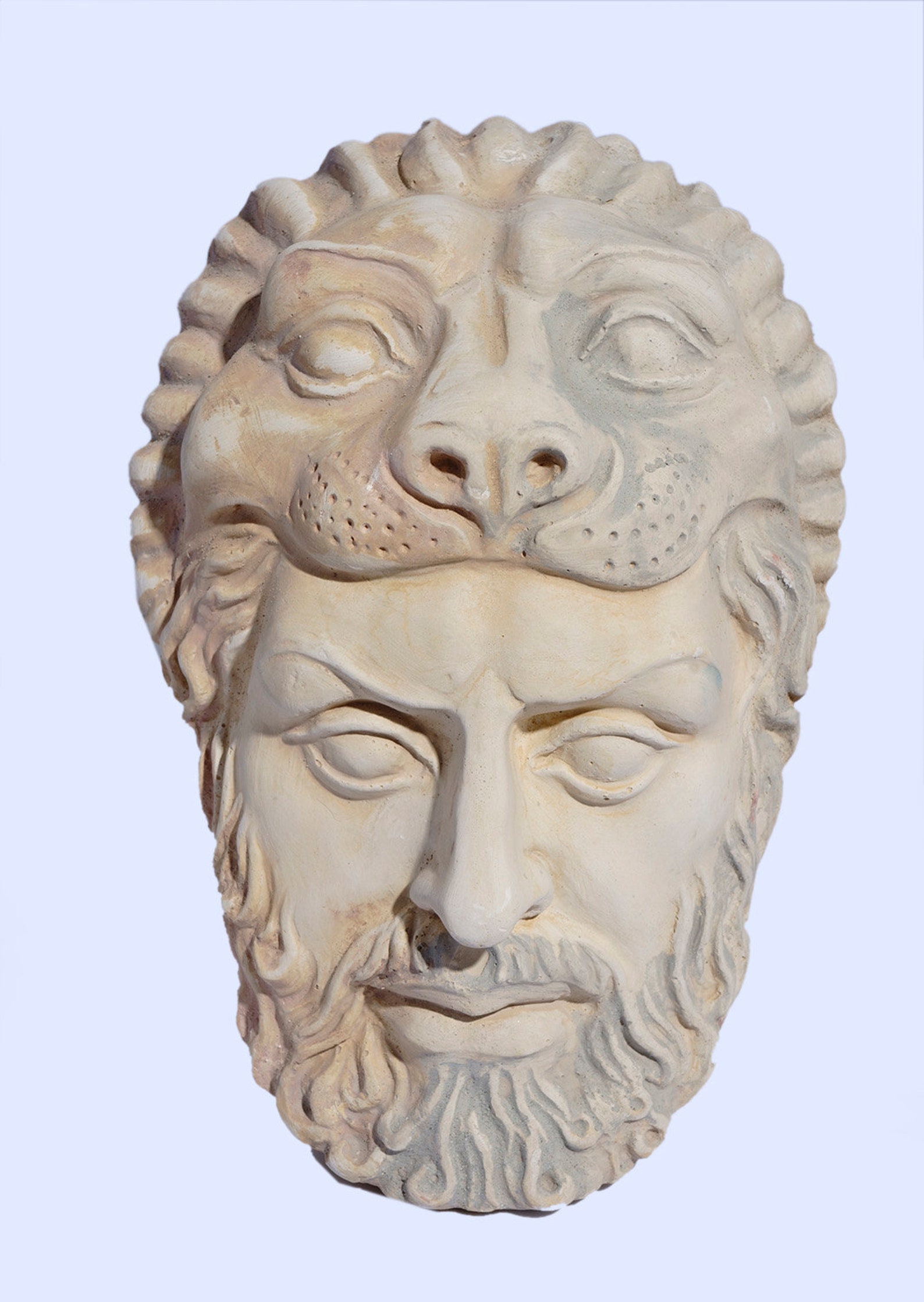 Hercules Plaster Wall Mask the Greek Hero Ancient Greek - Etsy