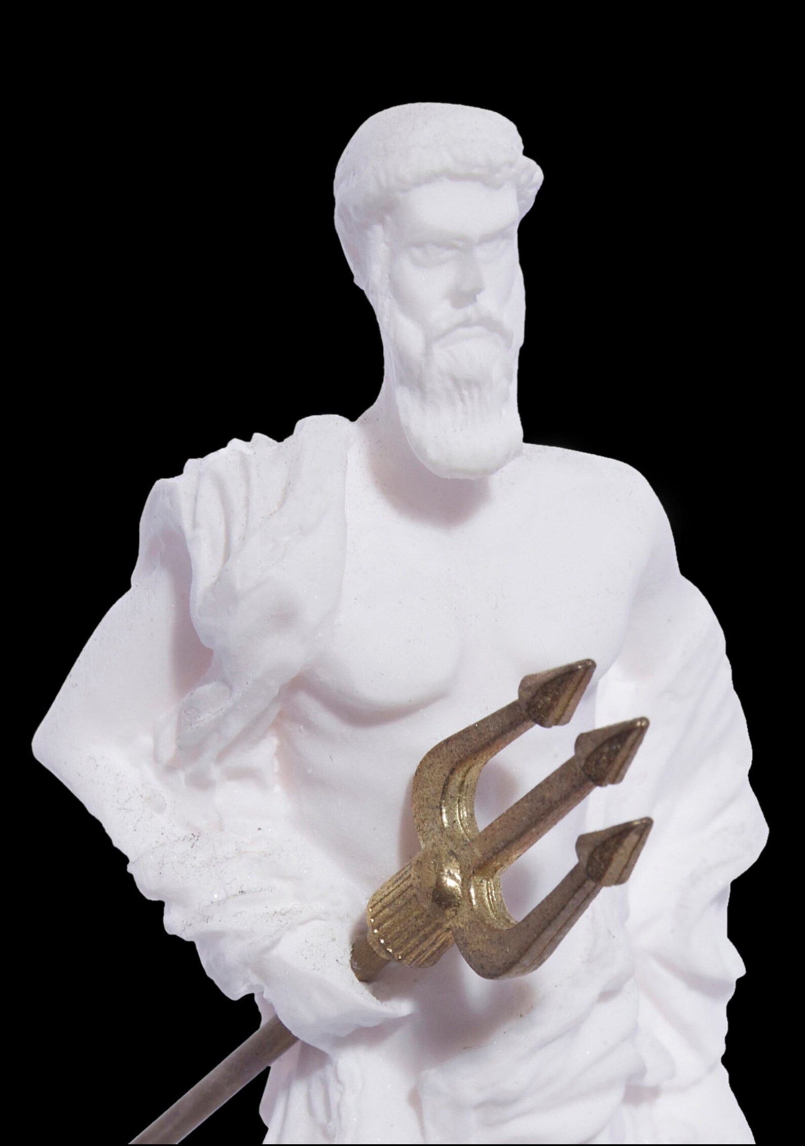 Poseidon Statue Neptune Holding His Trident Ancient Greek & | Etsy